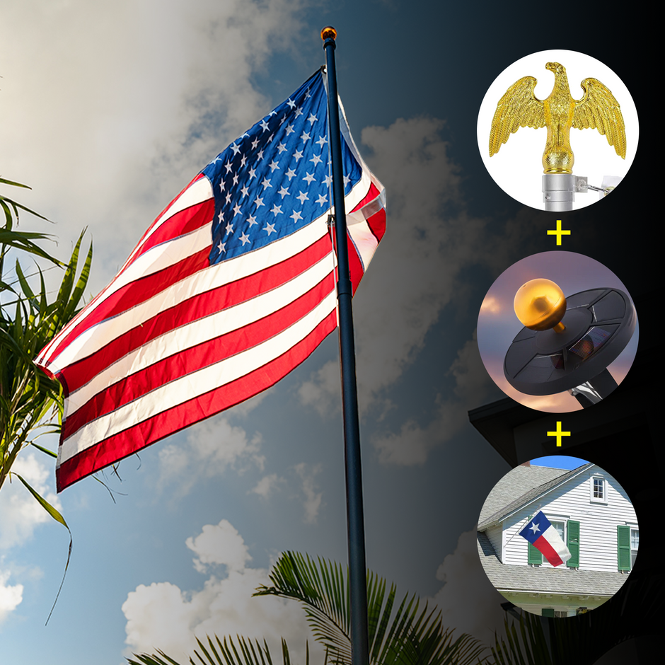 Flagpole Lighting Guide: Solar vs. Wired Options for Nighttime Display ...