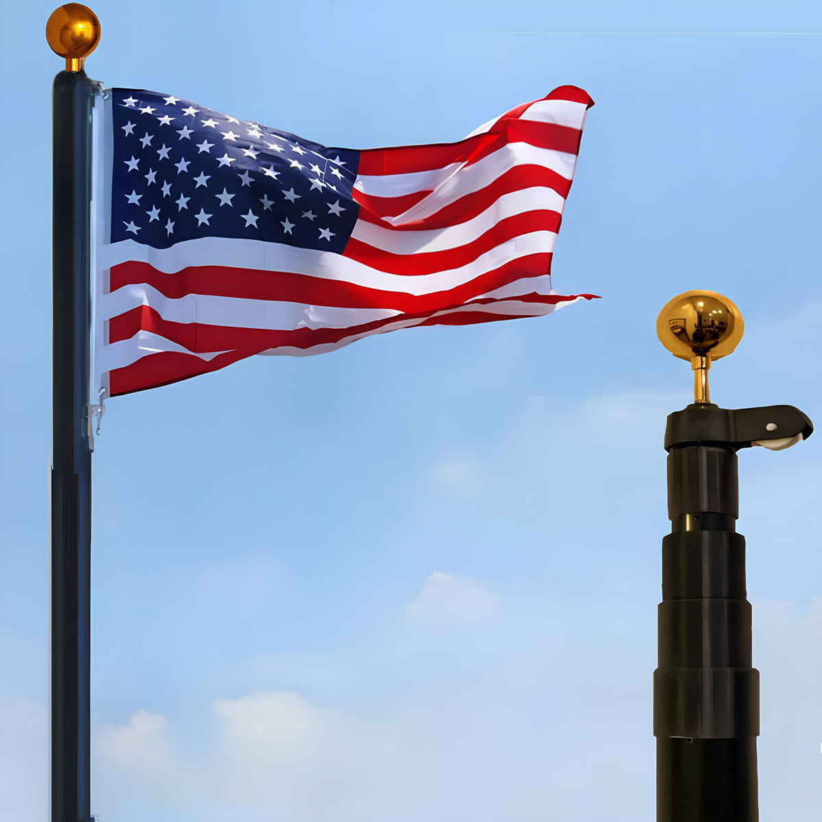 Roosevelt Flagpole Kit | 25ft Telescoping Pole | Shop Now – Stand Flag ...