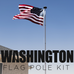 Washington Telescoping Flag Pole Kit (20FT or 25FT) – Stand Flag Poles