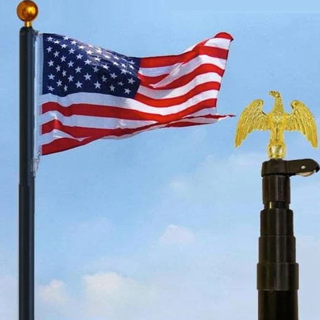 Washington Telescoping Flag Pole Kit (20FT or 25FT) – Stand Flag Poles